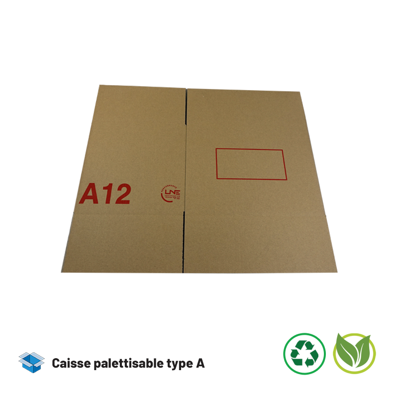 Caisse carton palettisable type A – Industrie automobile | Distripackaging