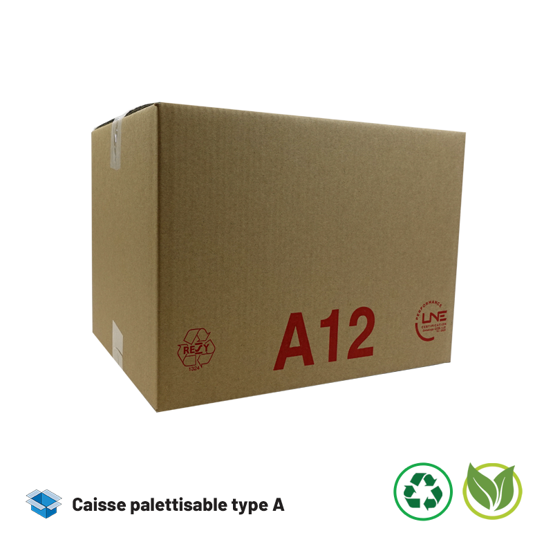 Caisse carton palettisable type A format caisse américaine