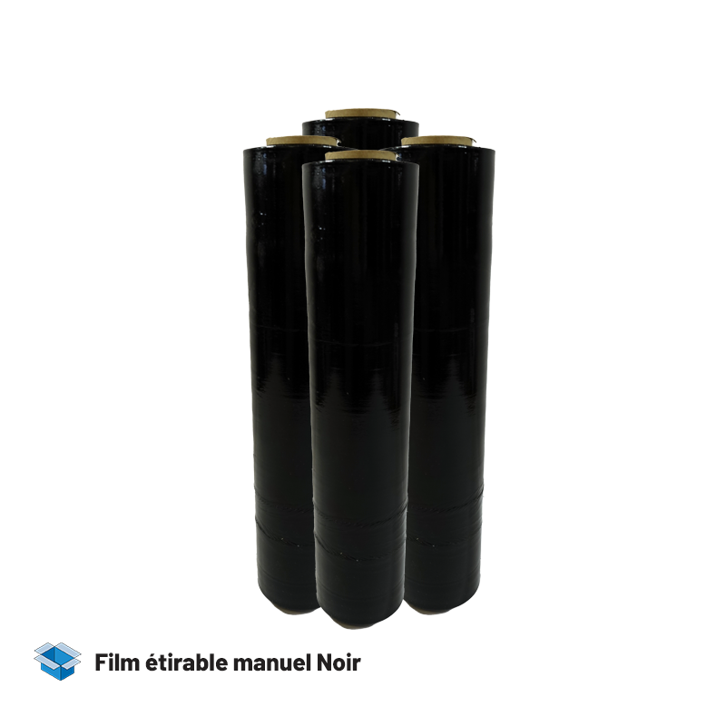 Film étirable manuel noir silencieux.