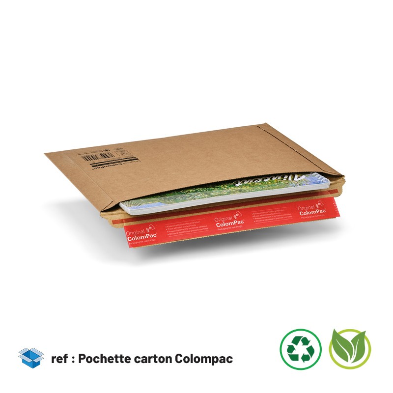 Distripackaging - Pochette carton avec bande adhésive