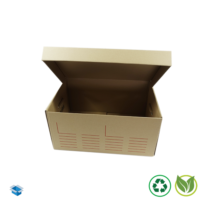 Conteneur a archives. Caisse carton multi-usages.